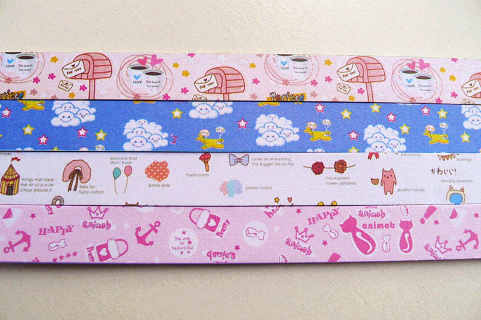 Origami Lucky Star Paper Strips Cartoon Mixed Star Folding DIY | Etsy