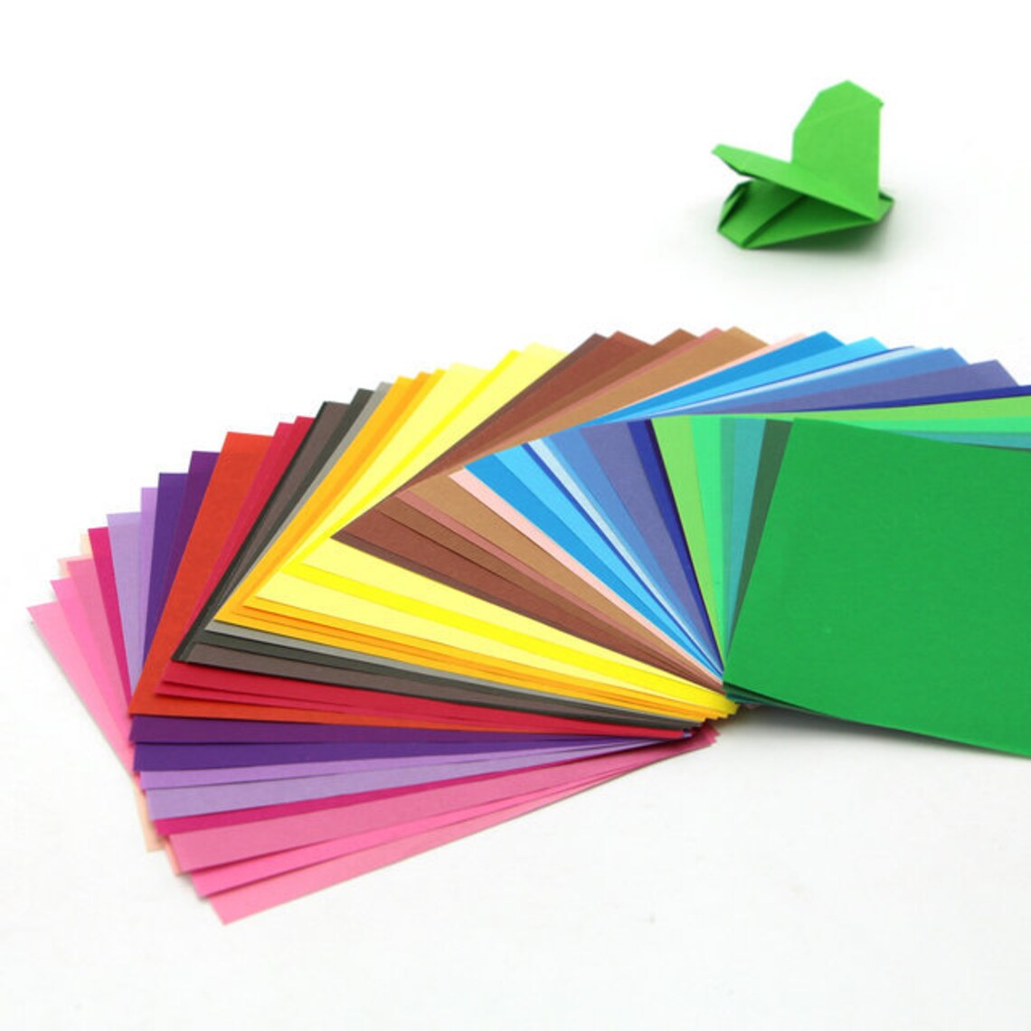 50 Colors Rainbow Origami Square Paper Pack for Origami Paper Project ...
