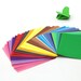 50 Colors Rainbow Origami Square Paper Pack for Origami Paper Project ...