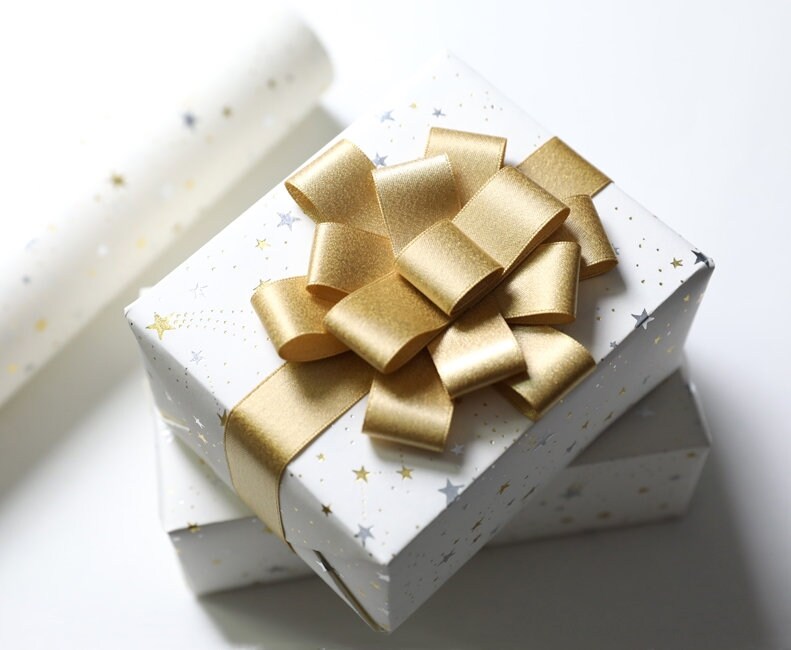 Shooting Stars Wrapping Paper Birthday Gift Wrap Meteor Galaxy Wrapping ...