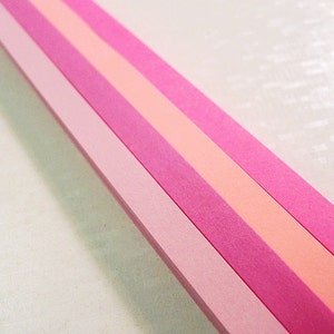 Origami Lucky Star Paper Strips Pink Mixed Star Folding DIY - Pack of ...