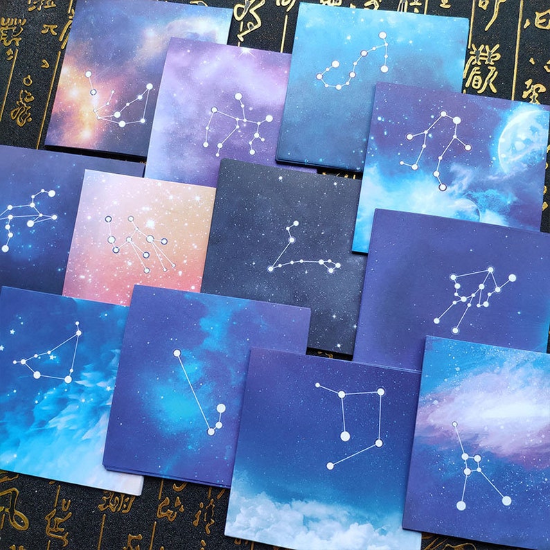 200 Sheets Watercolor Galaxy Origami Square Paper Pack for Origami ...