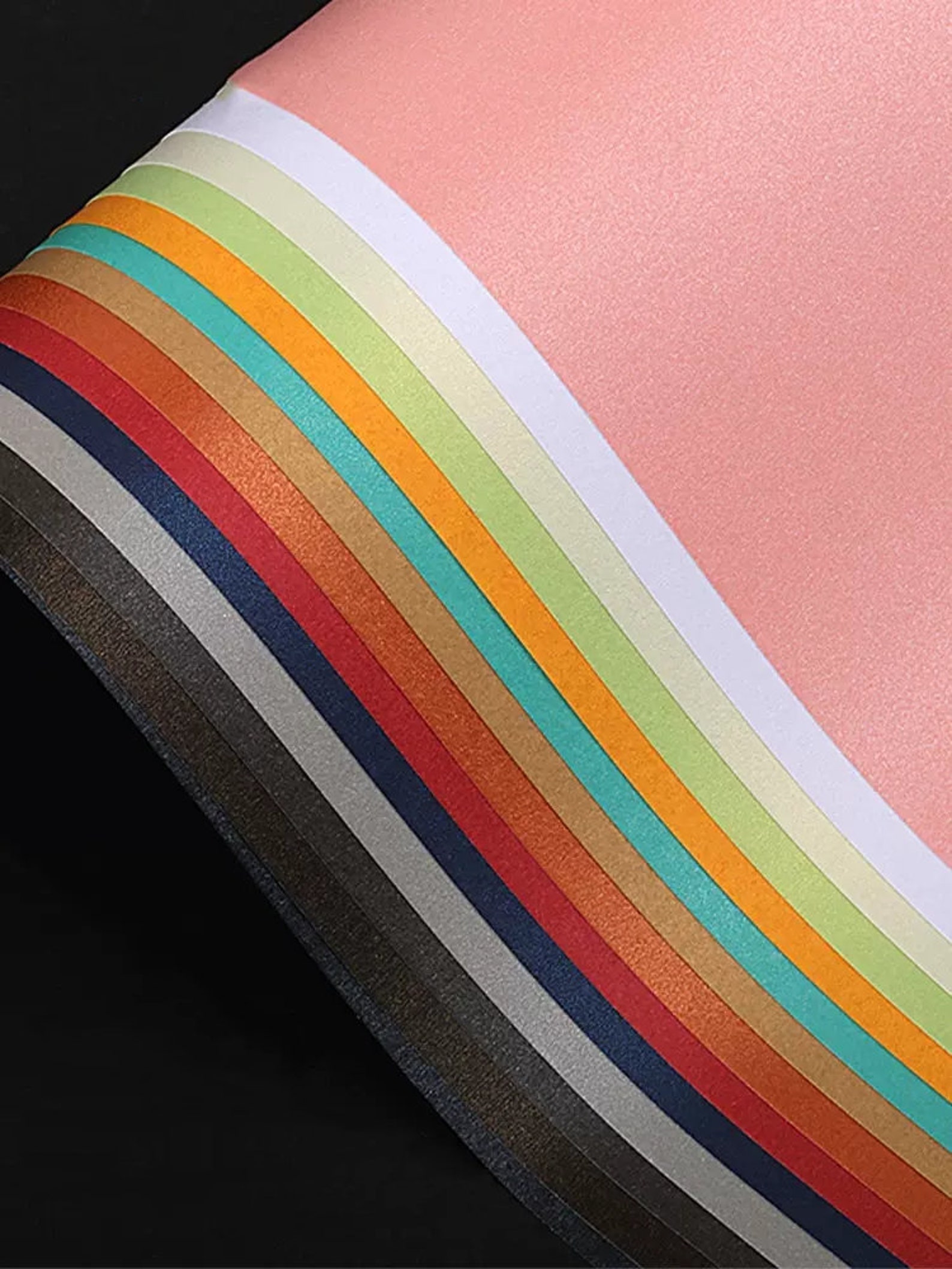 Shimmer Solid Coloured Wrapping Paper Pearlescent Gift Wrap Birthday ...
