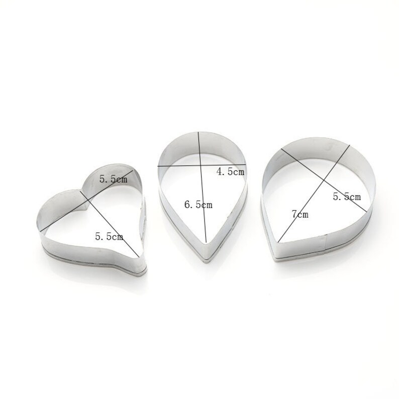 3 Size of Pansy Petal Cutter Set Flower Cutters Cake - Etsy