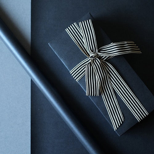 Black Wrapping Paper Birthday Gift Wrap Solid Coloured - Etsy