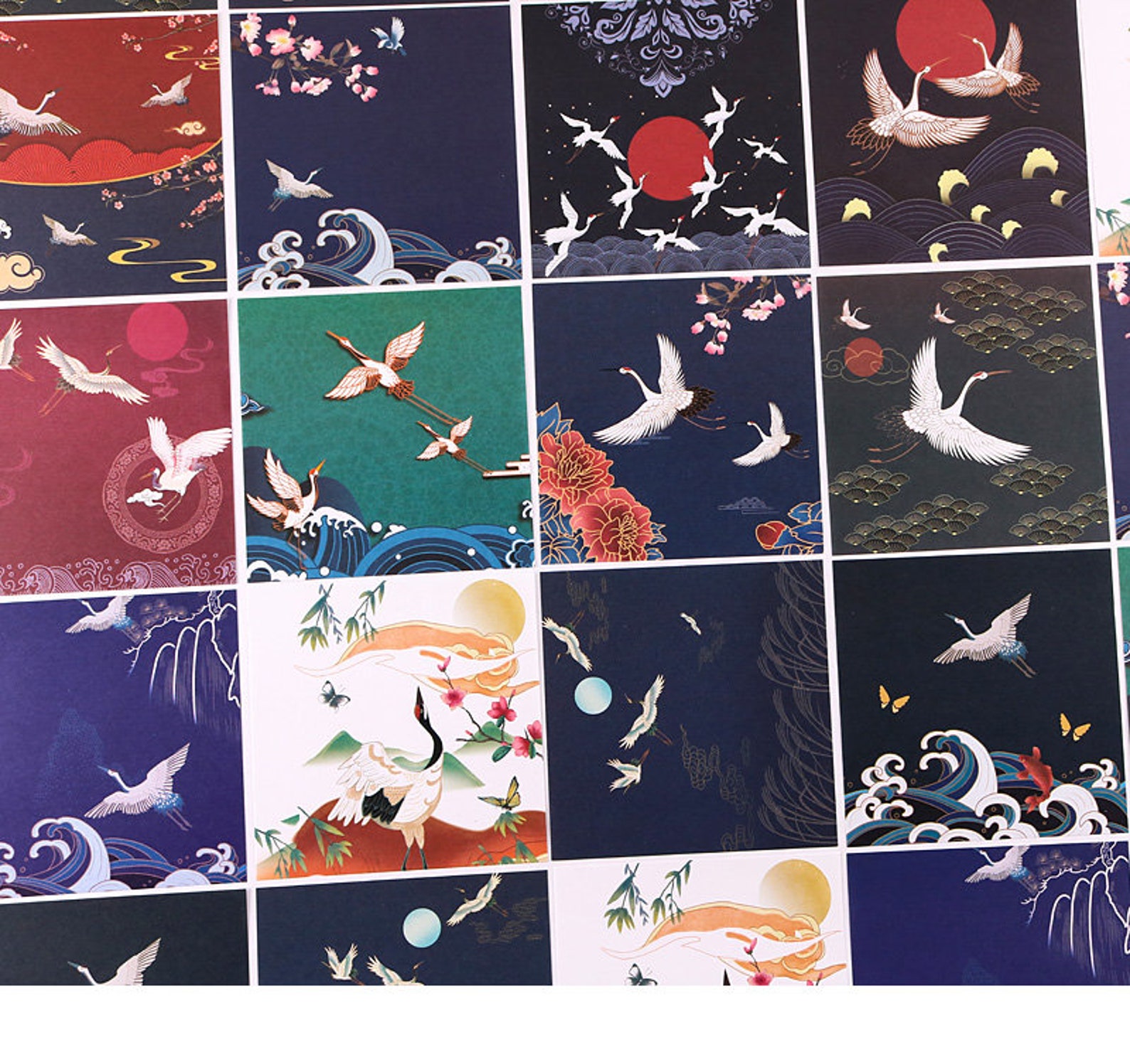 72 Sheets Traditional Chinese Style Origami Square Paper Pack | Etsy