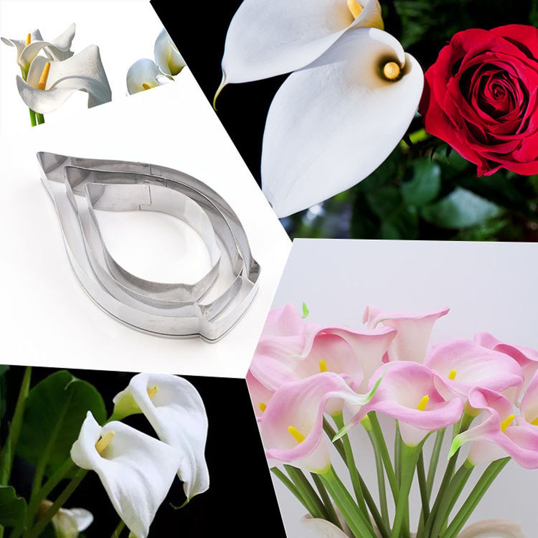 3 Size of Calla Lily Petal Cutter Set Flower Cutters Cake Decorating ...