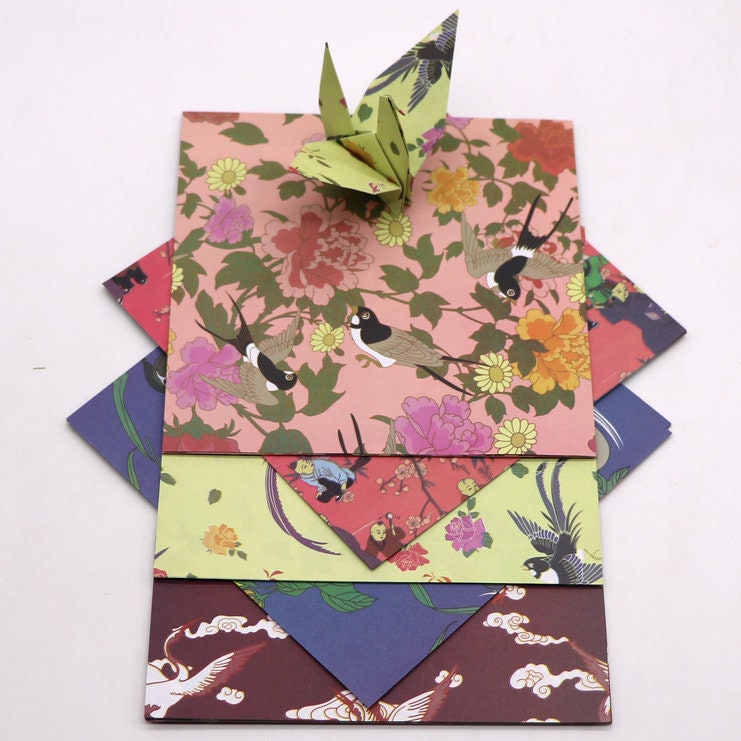 50 Sheets Double Sides Traditional Chinese Style Origami - Etsy