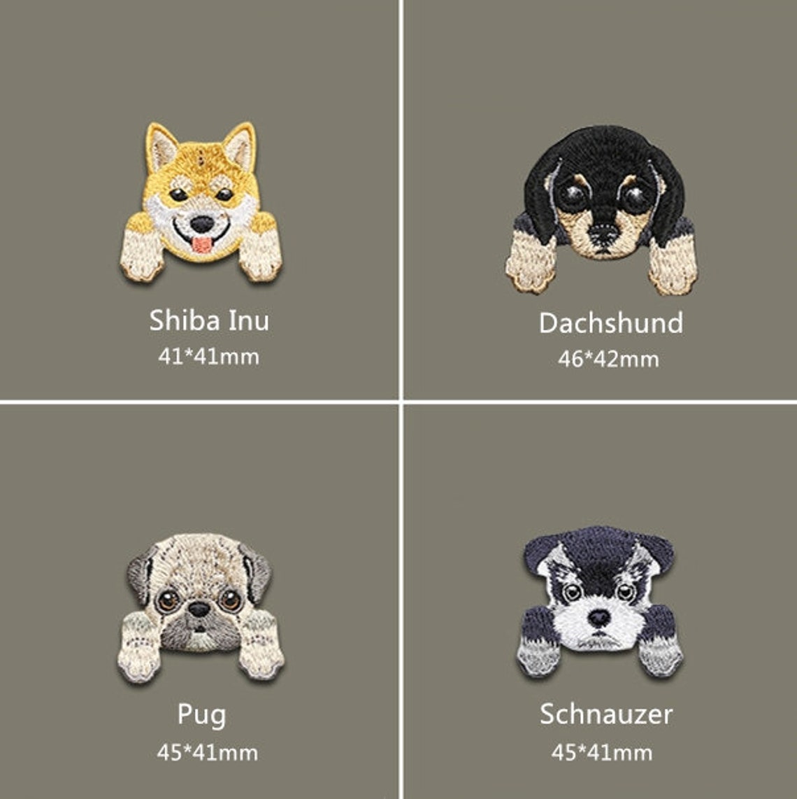 Cute Dog Embroidered Patches Puppy Iron on Patch Applique - Etsy