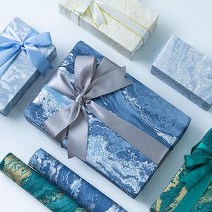 Marble Gilding Wrapping Paper Birthday Gift Wrap Marble Painting Wrap ...