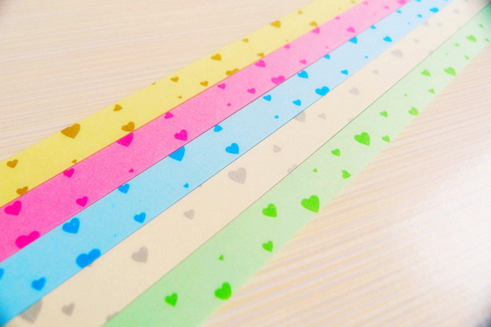 Little Sweet Hearts Origami Lucky Star Paper Strips Star - Etsy