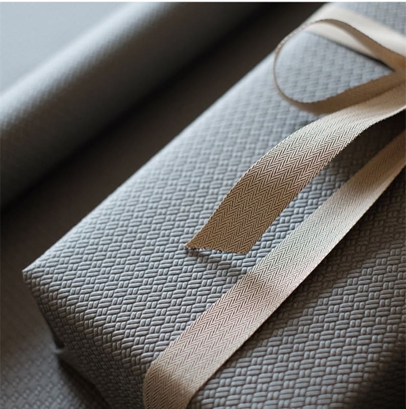 Grey Embossed Wrapping Paper Birthday Gift Wrap Solid Coloured - Etsy