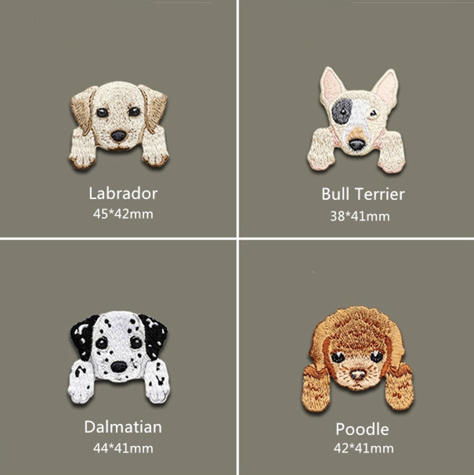 Cute Dog Embroidered Patches Puppy Iron on Patch Applique - Etsy