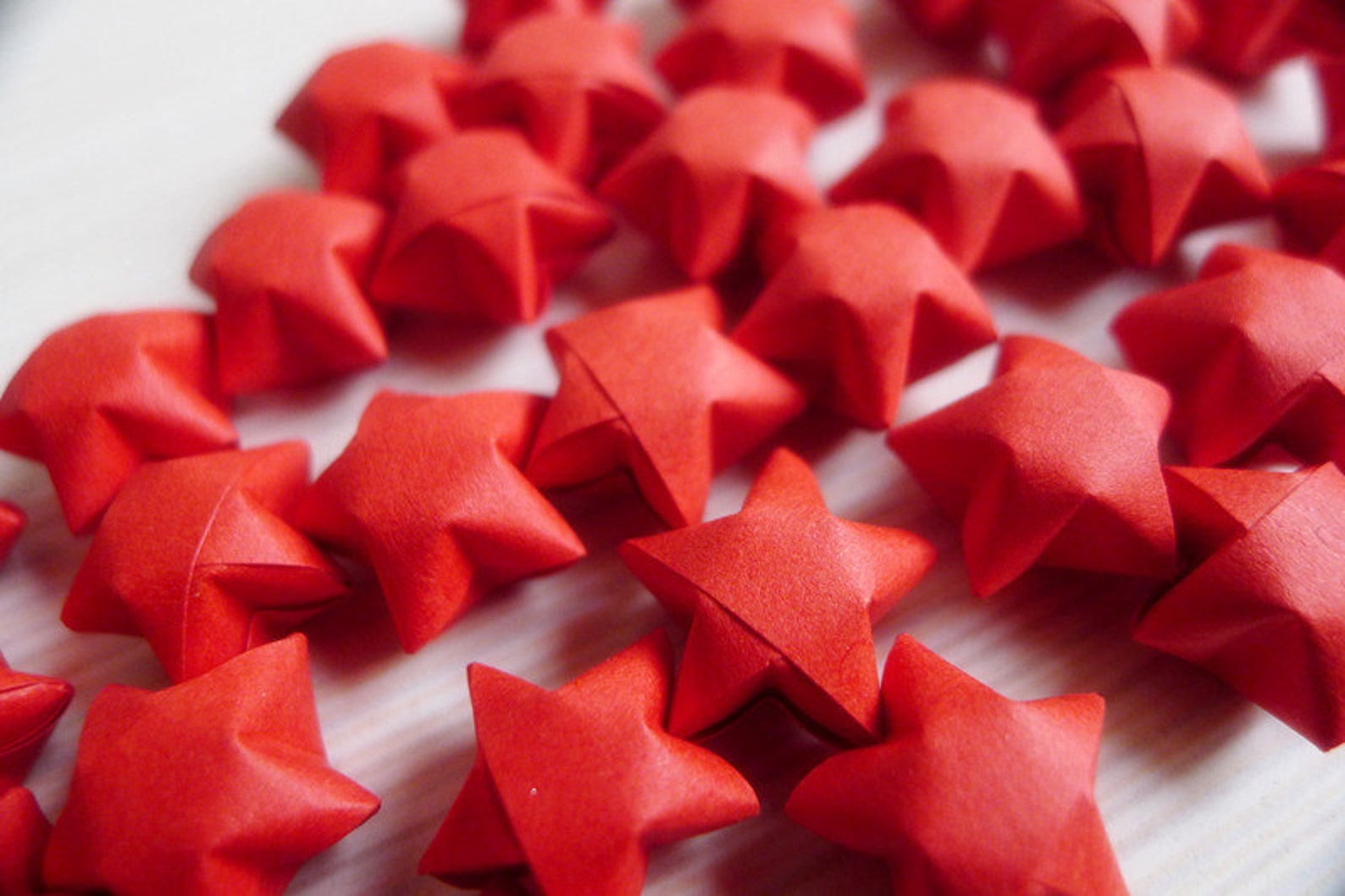 Romantic Red Origami Lucky Stars-love Wishing Stars/home - Etsy