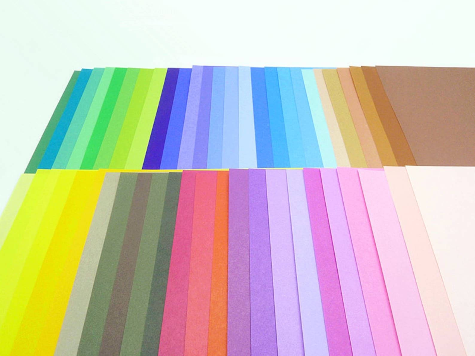 50 Colors Rainbow Origami Square Paper Pack for Origami Paper Project ...