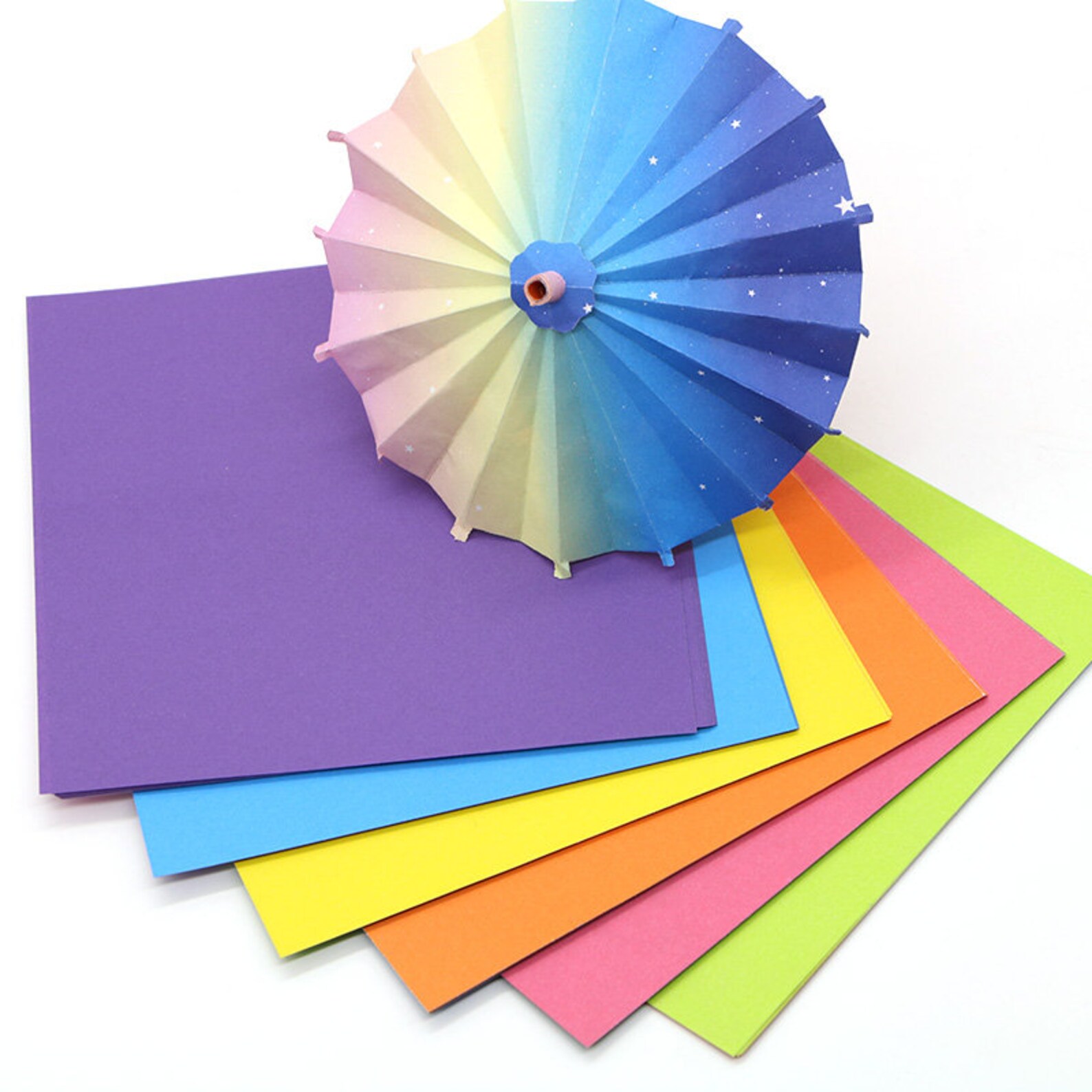 58 Sheets Gradient Origami Square Paper Pack for Origami Paper | Etsy