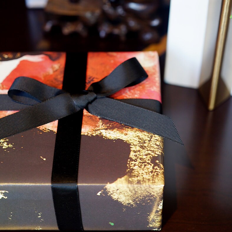 Colorful Painting Wrapping Paperbirthday Gift Wrapwrapping - Etsy