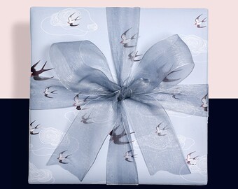 Olive Light Grey White Wrapping Paper Embossed Gift Wrap Solid - Etsy