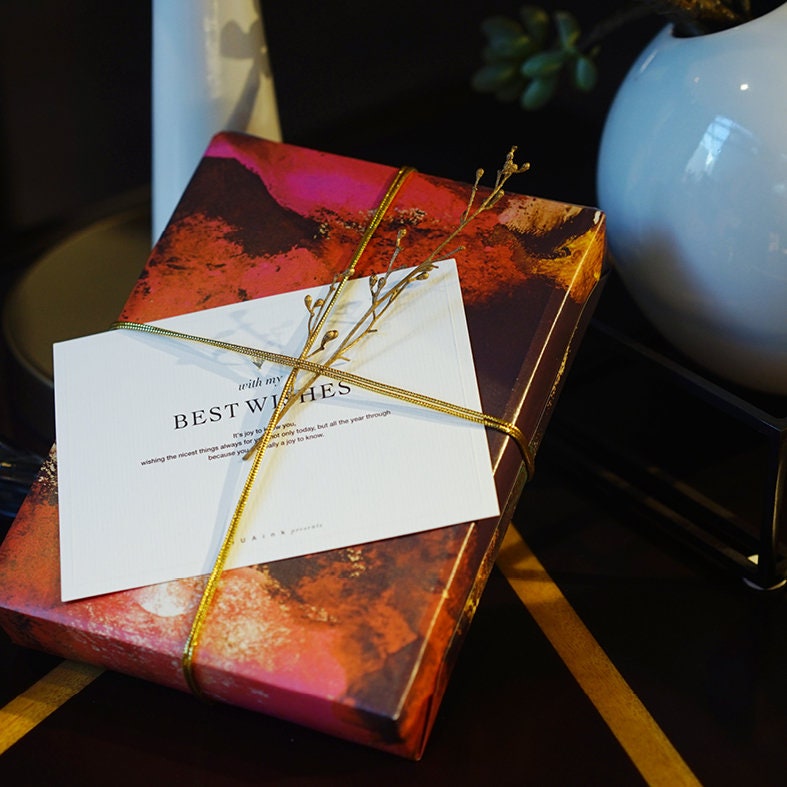 Colorful Painting Wrapping Paperbirthday Gift Wrapwrapping | Etsy