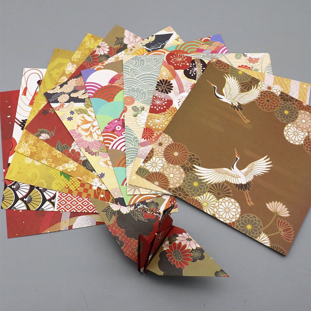 60 Sheets Double Sided Japanse Style Origami Square Paper Pack for ...