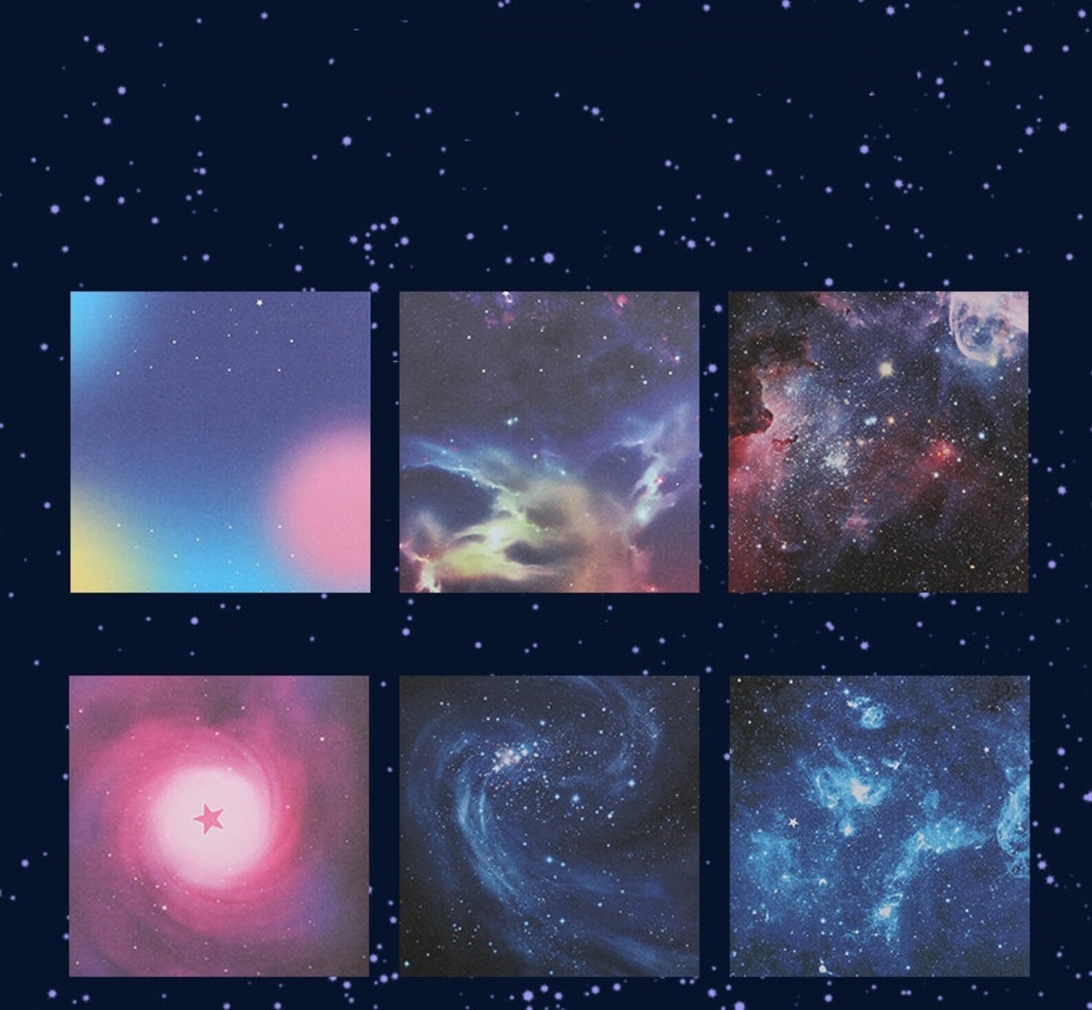 48 Sheets Brilliant Galaxy Origami Square Paper Pack for - Etsy