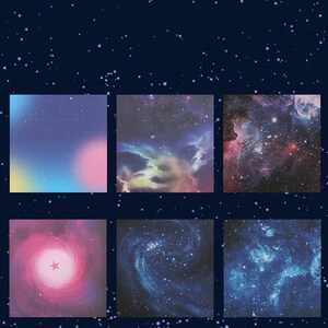 48 Sheets Brilliant Galaxy Origami Square Paper Pack for Origami Paper ...