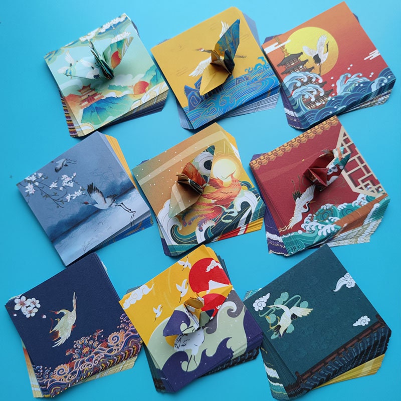 200 Sheets Traditional Chinese Style Origami Square Paper Pack - Etsy