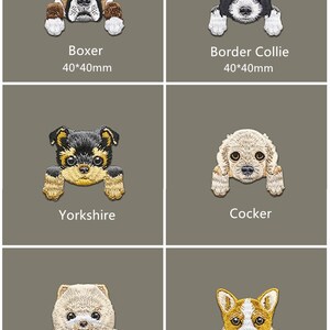 Cute Dog Embroidered Patches Puppy Iron on Patch Applique - Etsy