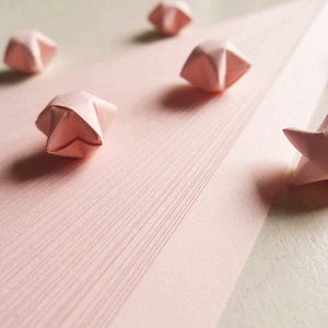 Light Pink Origami Lucky Star Paper Strips Star Folding DIY - Pack of ...