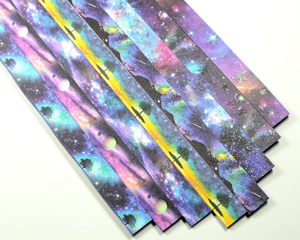 Night Forest Origami Lucky Star Paper Strips Starry Sky Star Folding ...