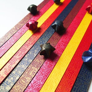 Traditional Chinese Embossed Origami Lucky Star Paper Strips | Etsy