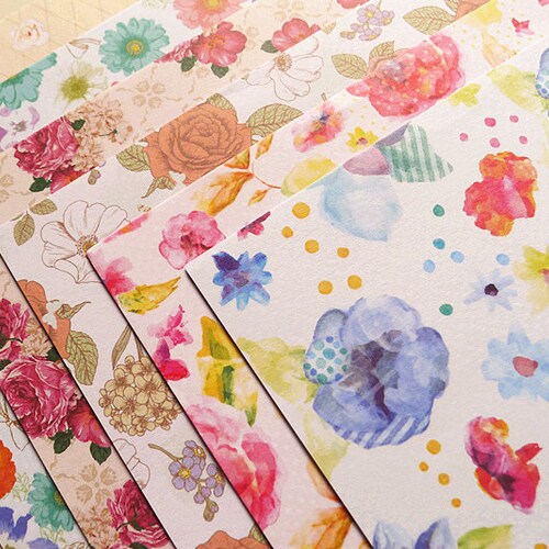 48 Sheets Gradient Striped Origami Square Paper Pack for - Etsy