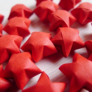 Romantic Red Origami Lucky Stars-love Wishing Stars Home Decor Gift ...