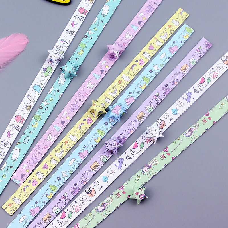 Cute Animal Kingdom Origami Lucky Star Paper Strips Star | Etsy