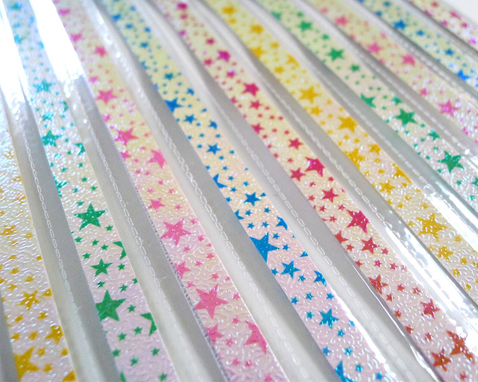 Pearlescent Starry Night Origami Lucky Star Paper Strips - Etsy