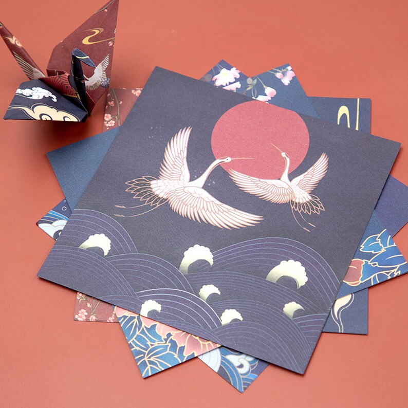 72 Sheets Traditional Chinese Style Origami Square Paper Pack | Etsy