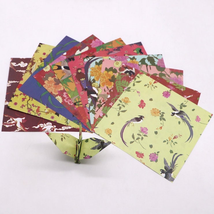 50 Sheets Double Sides Traditional Chinese Style Origami - Etsy