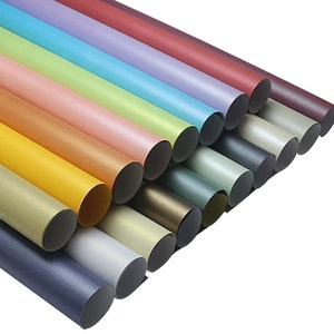 Shimmer Solid Coloured Wrapping Paper Pearlescent Gift Wrap Birthday ...