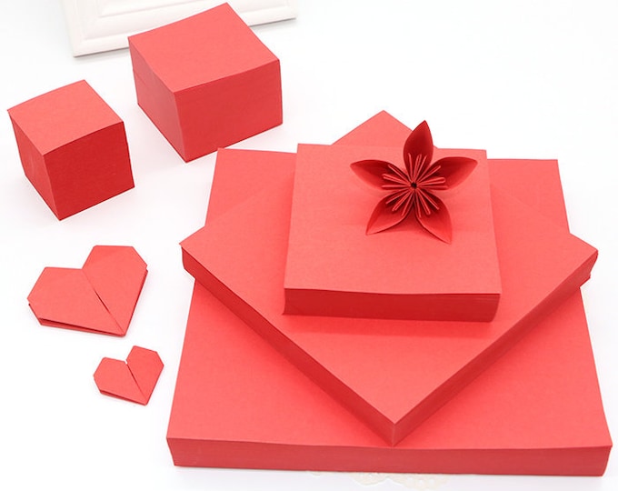 20 Sheets of Gorgeous Romantic Floral Origami Square Paper Pack for ...