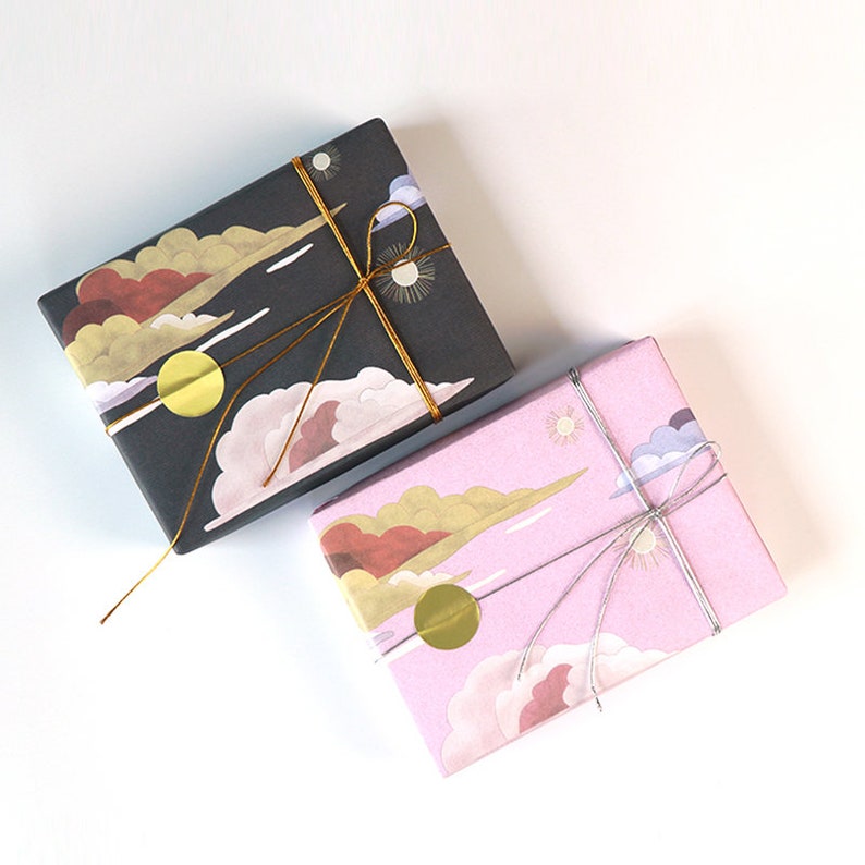 Clouds Wrapping Papervalentine's Day Gift Wrapchinese | Etsy