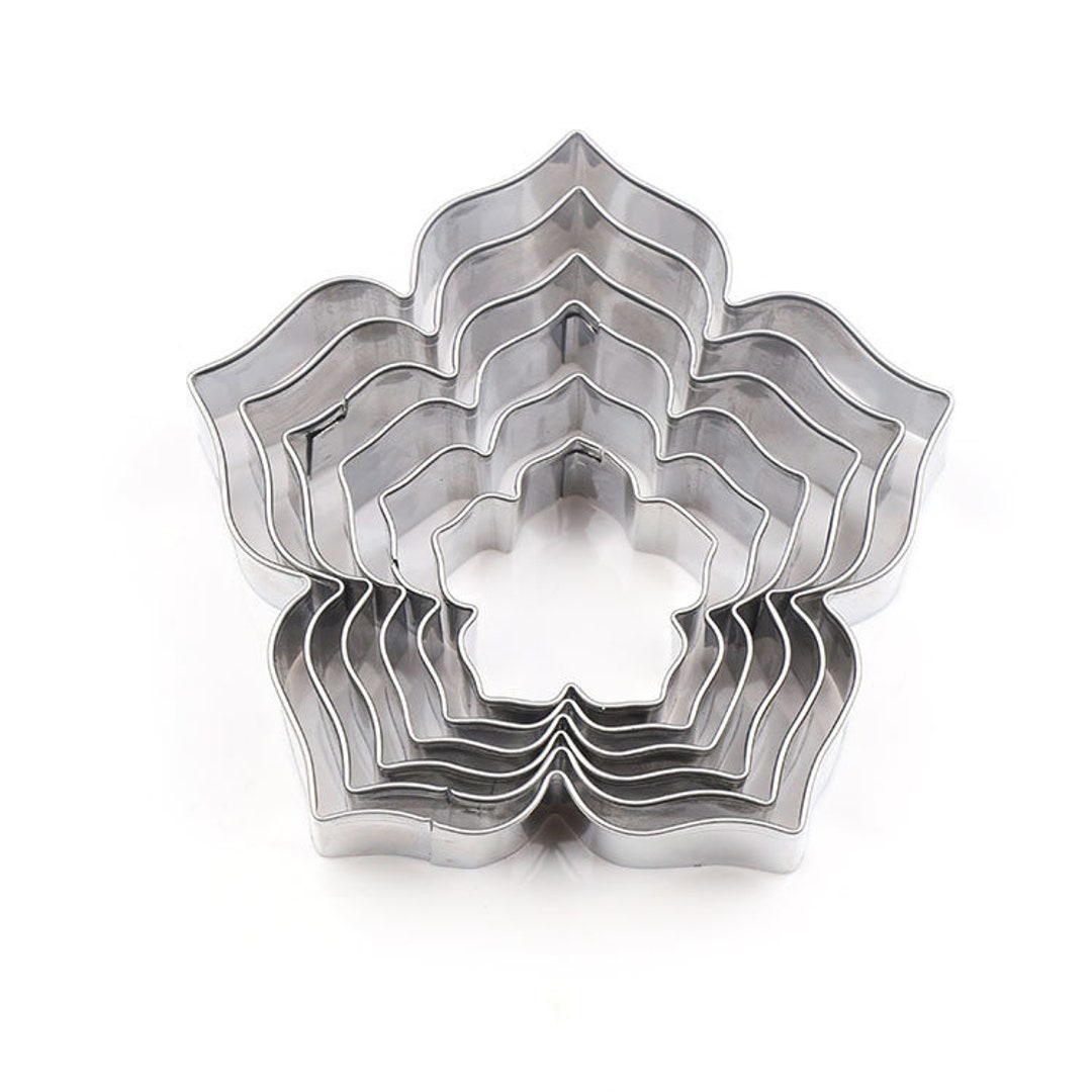 6 Size of Petunia Petal Cutter Set Flower Cutters Cake Decorating ...