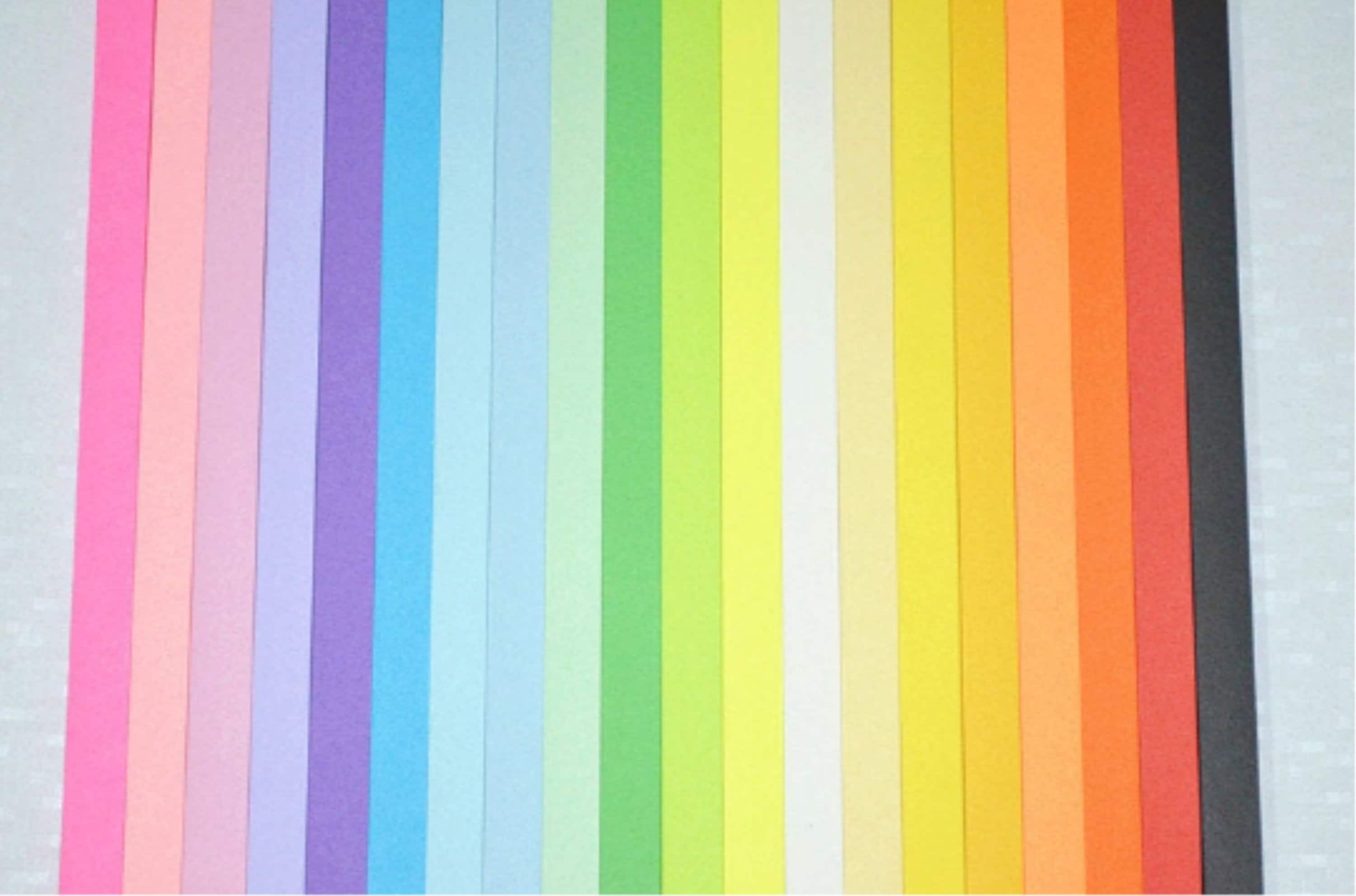 20 Colors Origami Lucky Star Paper Strips Rainbow Multicolor | Etsy