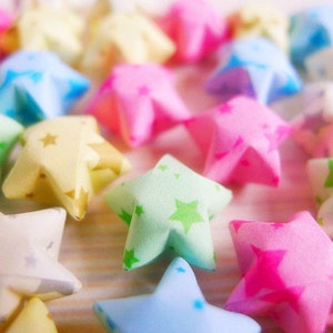 Cute Starry Night Origami Lucky Stars - Mixed Color Wishing Stars Party ...