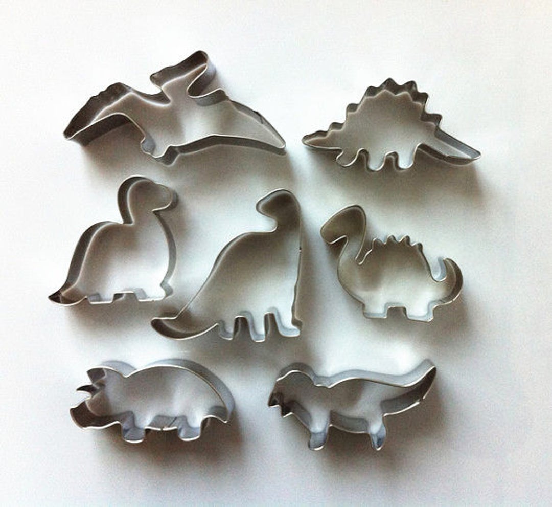 Dinosaur Cookie Cutter Set Animal Biscuit Cutter Metal Biscuit Cutters ...
