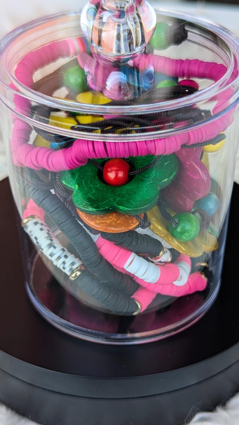 Mystery Jewelry Jar Flowery Blind Box, Colorful Surprise Gift for Her ...