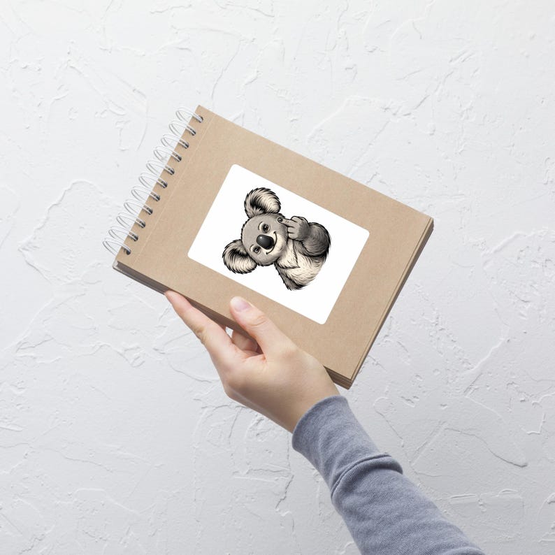 Koala Sticker, Durable Vinyl Decal, Laptop Water Bottle Animal Art - Etsy