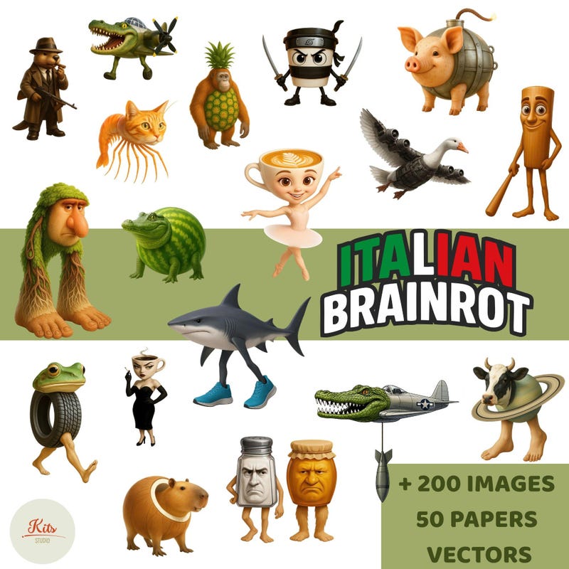 Italian Brainrot Cards - Etsy