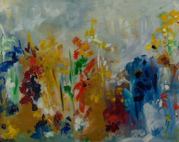 Colors of Joy-abstract Art-flowers - Etsy