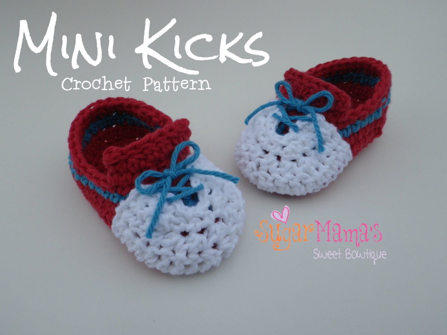 INSTANT Download - Mini Kicks CROCHET PATTERN Baby Sneakers Pdf File ...
