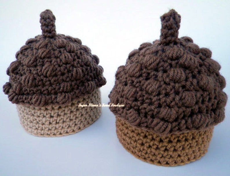 INSTANT Download - Acorn Hat CROCHET PATTERN Pdf File - 6 Sizes ...